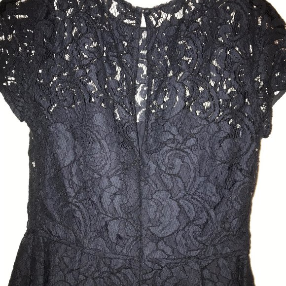 J Crew Dresses J Crew Dress Alisa Leavers Lace Navy Blue Poshmark